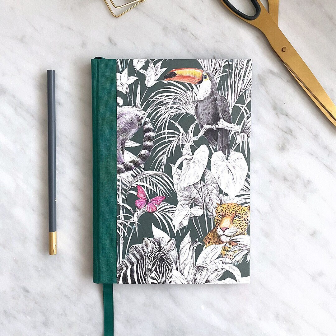 Jungle Notebook Botanical Print Handbound Journal - Etsy