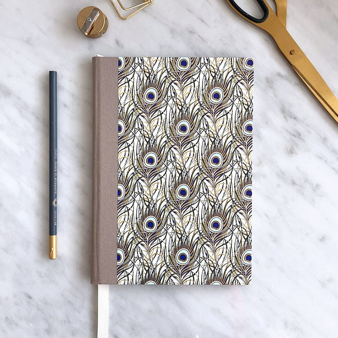 Peacock Notebook Handbound Journal - Etsy