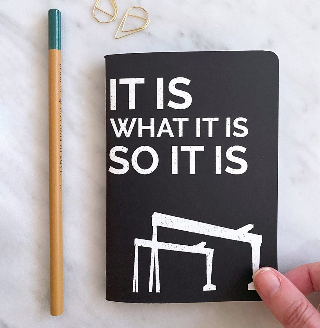 Belfast Slang Belfast Phrases Foiled Pocket Notebook It is What It is ...