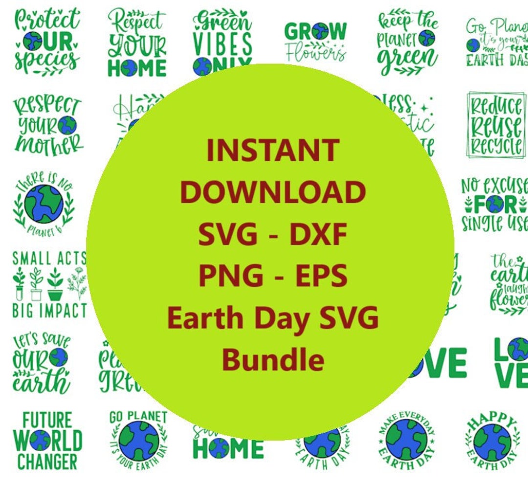 Earth Day SVG Png Bundle - Planet Earth Quote - Positive PNG - the ...
