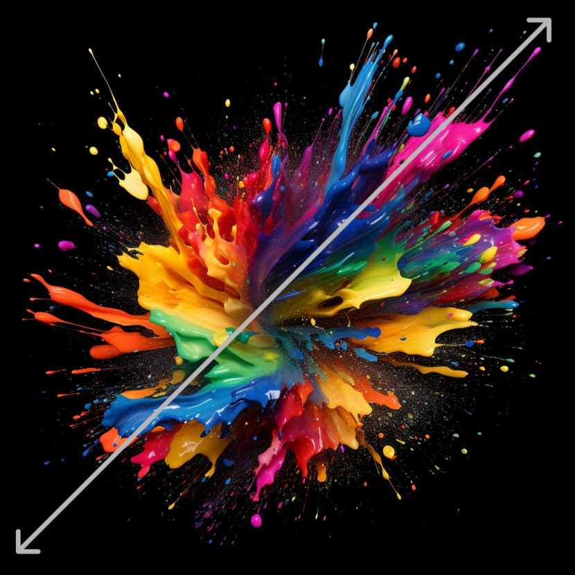 2D Colorful Paint Splatter PNG Bundle Digital Download Clip - Etsy