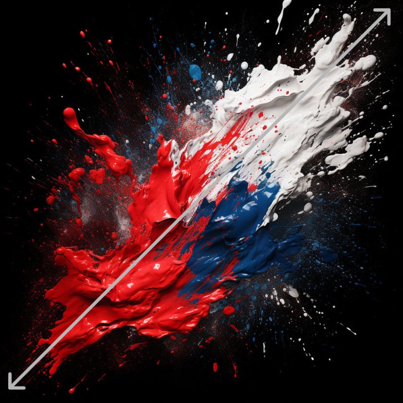 Red, White & Blue Paint Splatter PNG Clip Art, 4th of July (digital ...