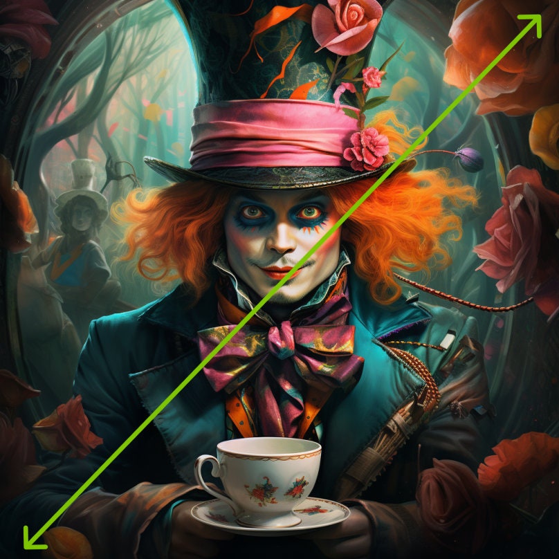 Mad Hatter Character PNG Bundle Digital Download, Clip Art, Sublimation ...
