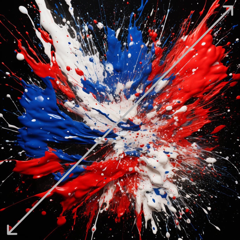 Red, White & Blue Paint Splatter PNG Clip Art, 4th of July (digital ...