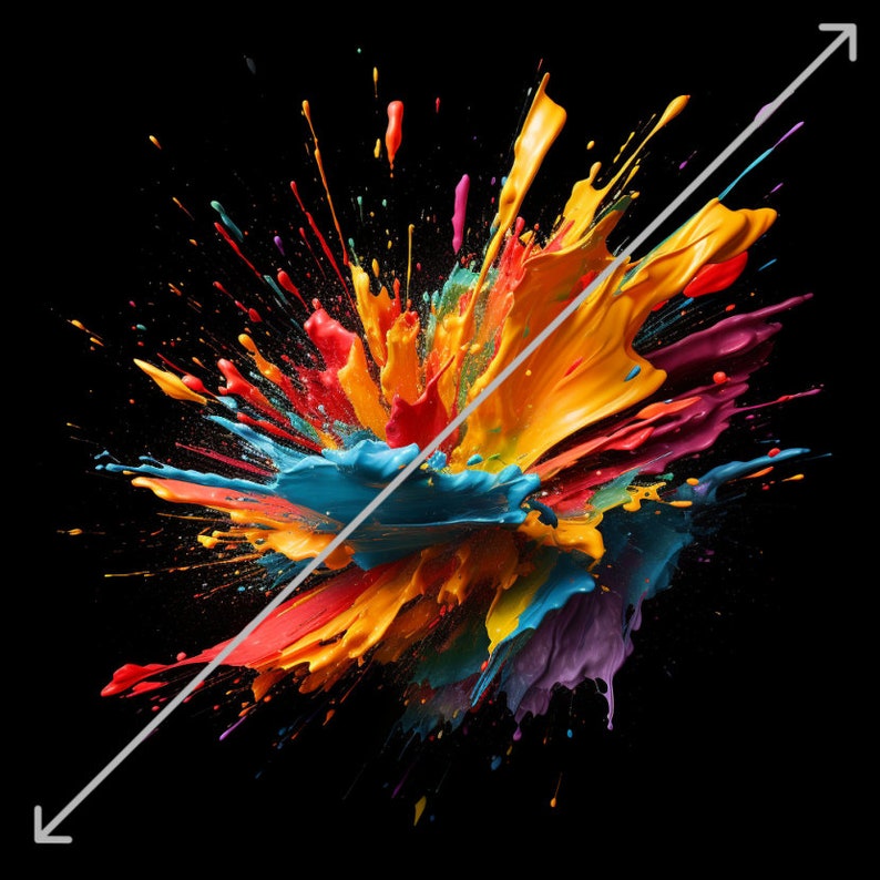 2D Colorful Paint Splatter PNG Bundle Digital Download, Clip Art ...