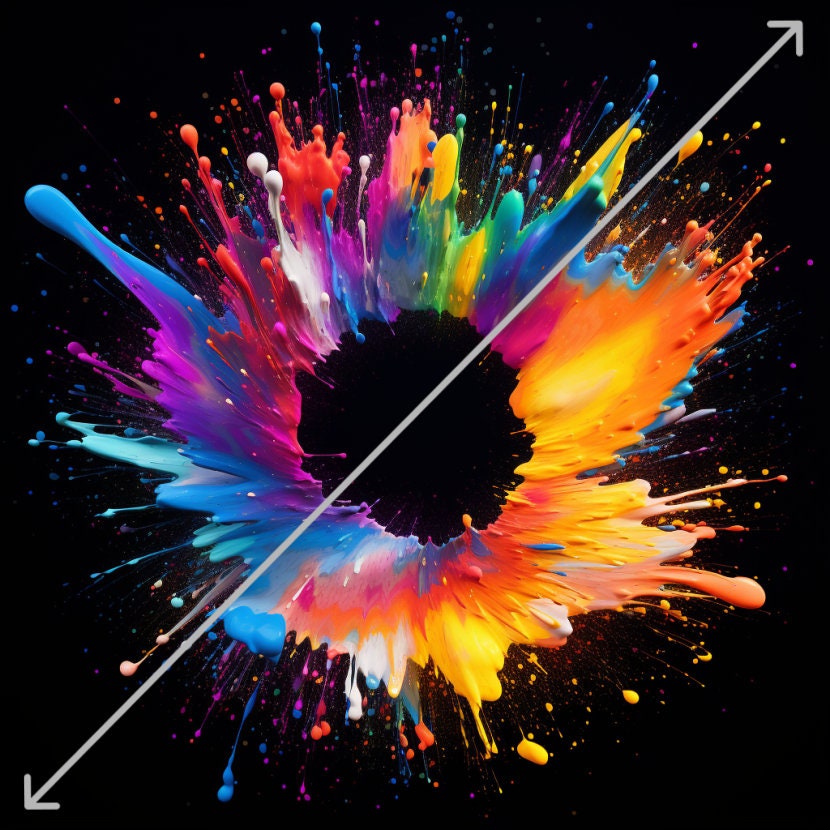 2D Colorful Paint Splatter PNG Bundle Digital Download, Clip Art ...