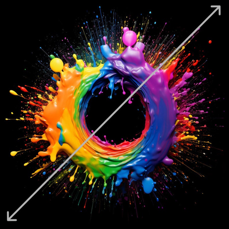 2D Colorful Paint Splatter PNG Bundle Digital Download, Clip Art ...