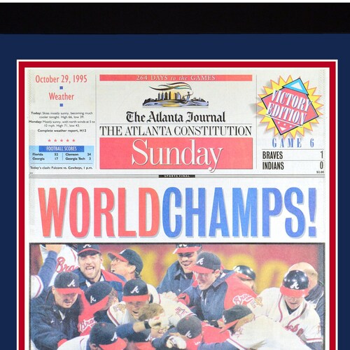 2021 Atlanta Braves Parade World Series Champions Framed Front - Etsy