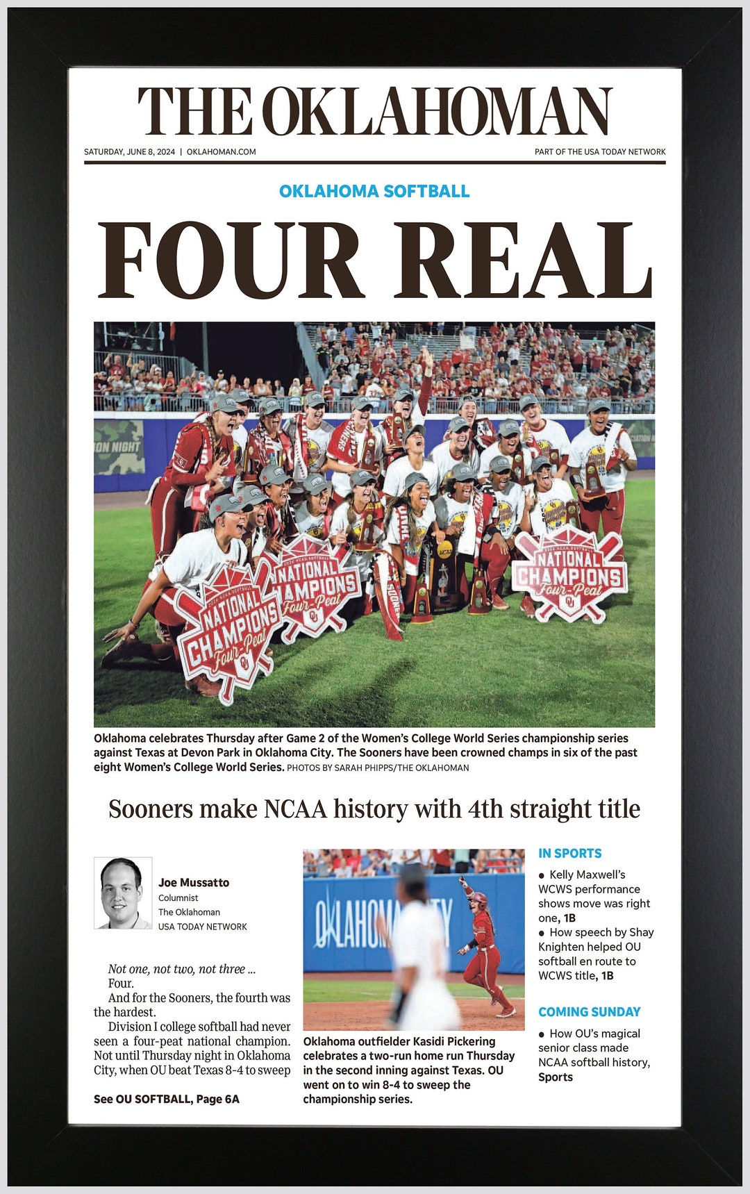 2024 Oklahoma Sooners Womens College World Series CWS 4X National ...