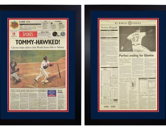 1995 & 2021 Atlanta Braves World Series Baseball Championship REAL AJC ...
