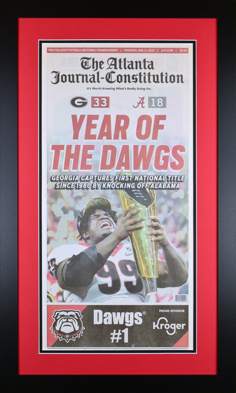 2022 College Football Champions Georgia Bulldogs Defeat Alabama 33-18 ...