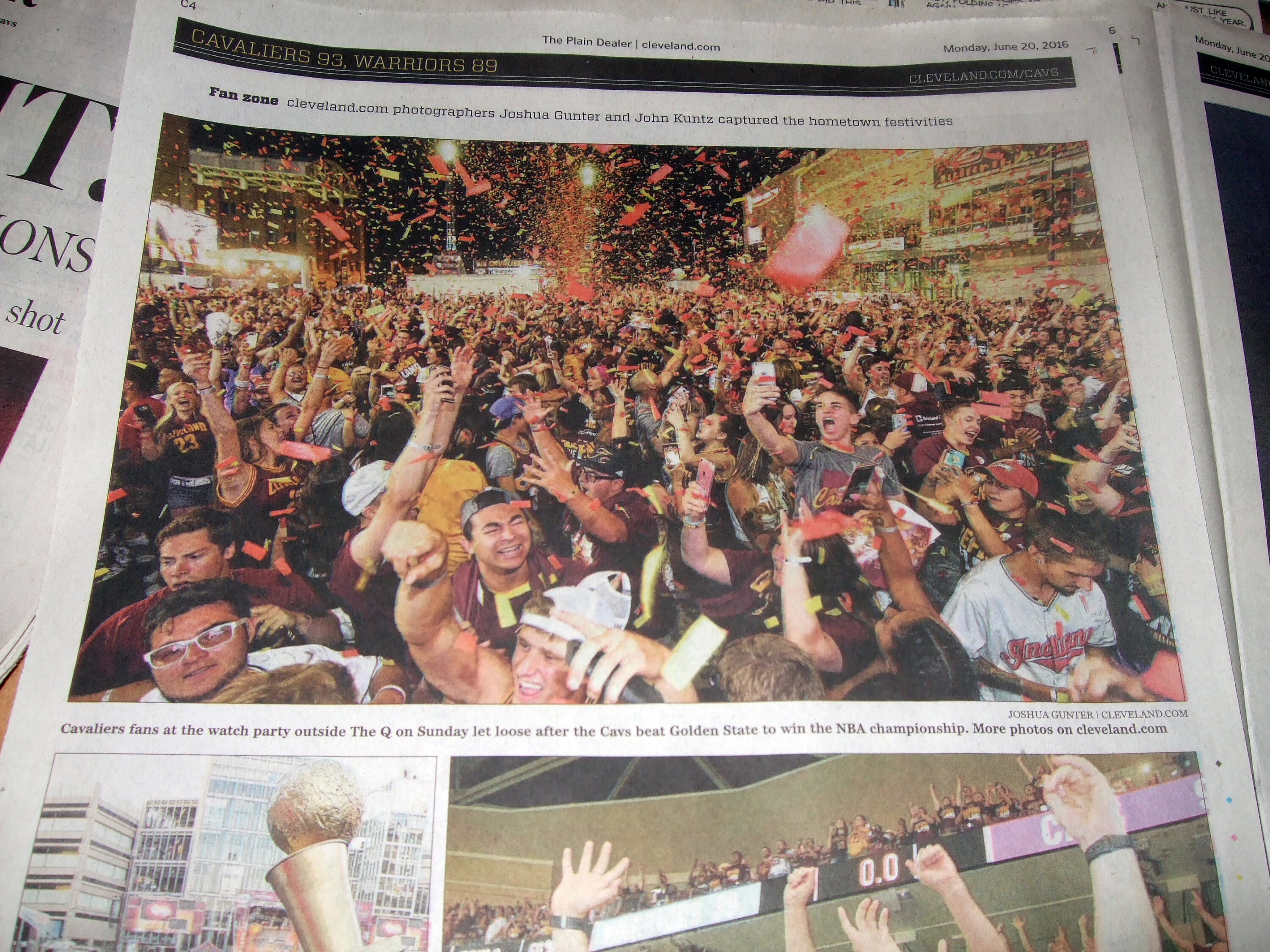 Cleveland Plain Dealer Newspaper Cavaliers Cavs 2016 NBA - Etsy