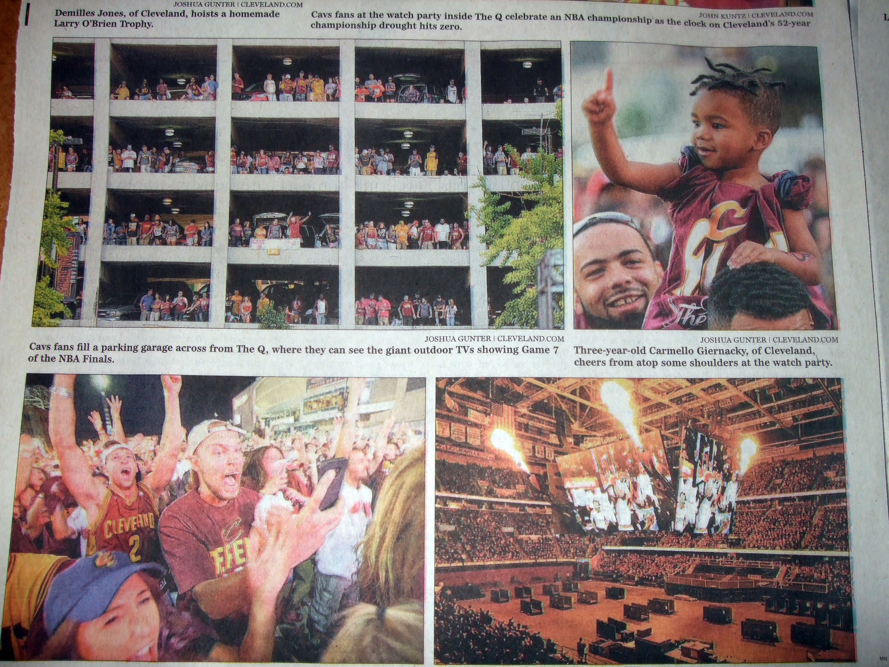 Cleveland Plain Dealer Newspaper Cavaliers Cavs 2016 NBA - Etsy