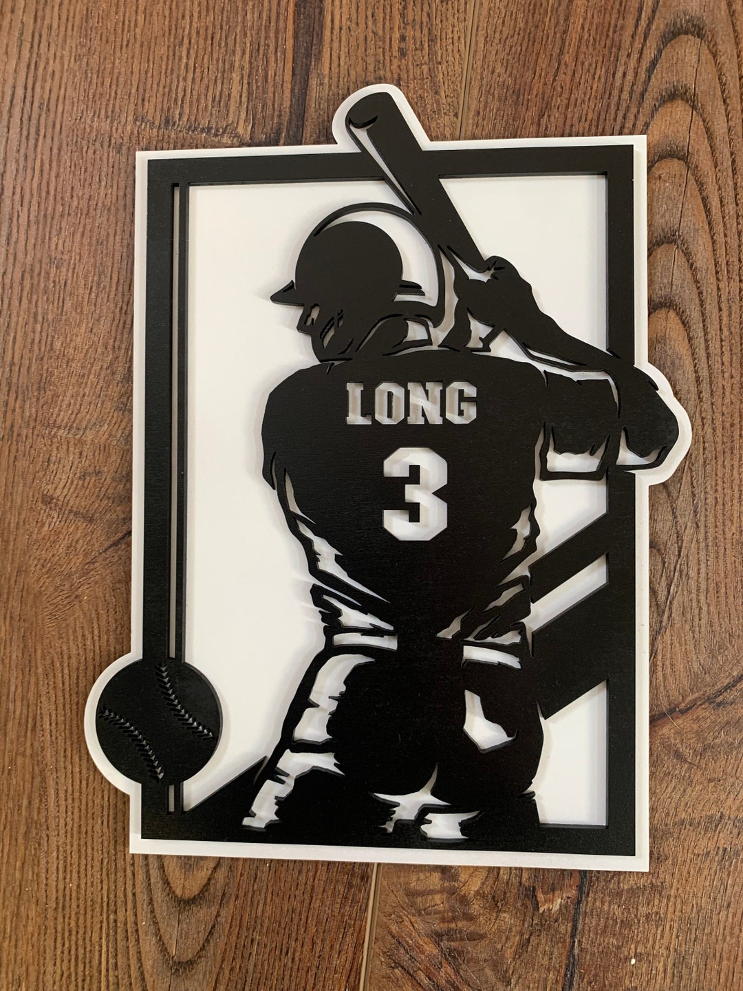 Baseball Player Sign - Etsy
