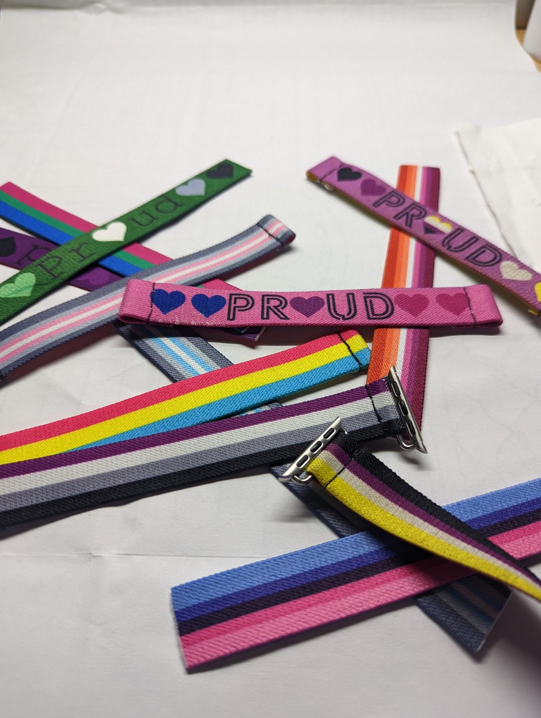 Handmade Pride Flag Watch Band: 20mm Apple, Samsung, and More - Etsy