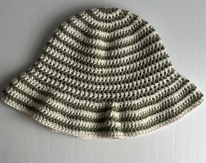 Crochet Striped Bucket Hat - Etsy
