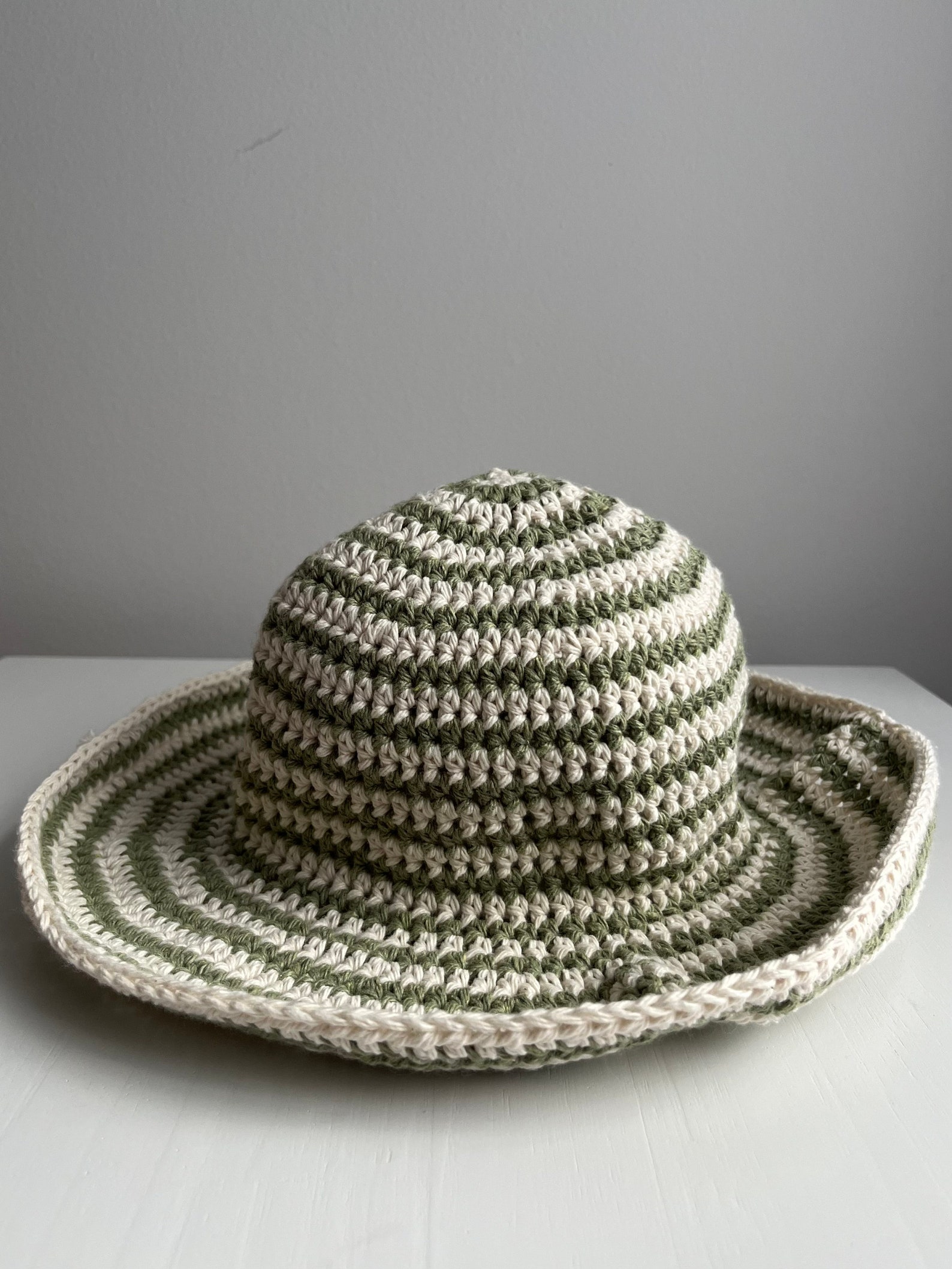 Crochet Striped Bucket Hat - Etsy