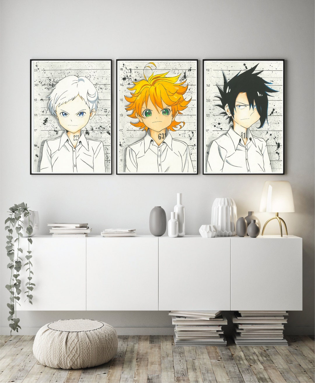Anime Painting // Promised Neverland Poster // Norman - Etsy
