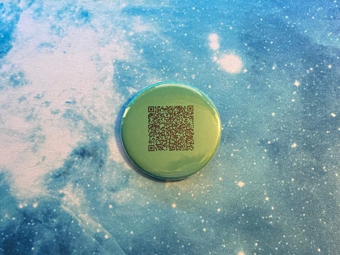 2.25 Inch QR Code Pinback Buttons or Magnets Custom Made - Etsy