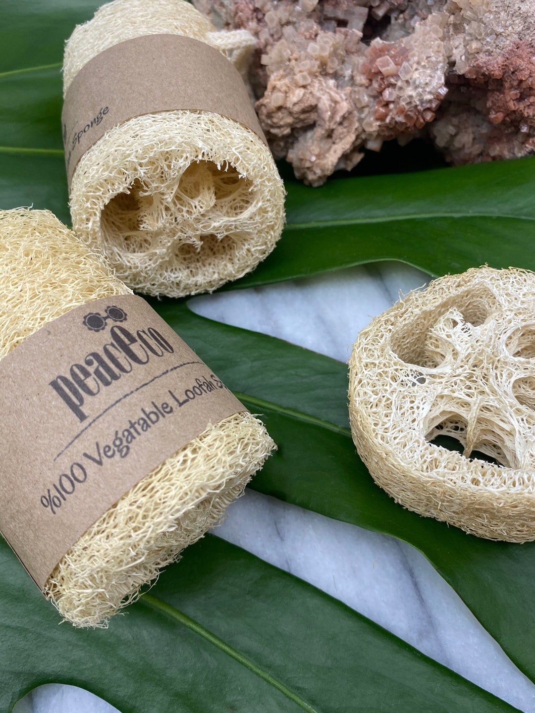 Organic Natural Loofah, Luffa, %100 Vegan Loofah, Loofa, Natural Sponge ...