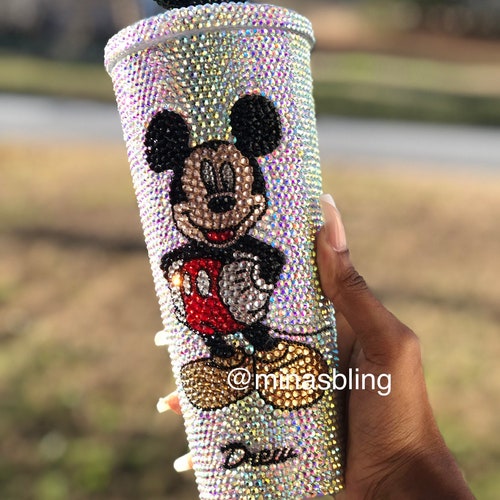 Blinged Mickey Inspired Acrylic Tumbler Tumblers & Water Glasses ...