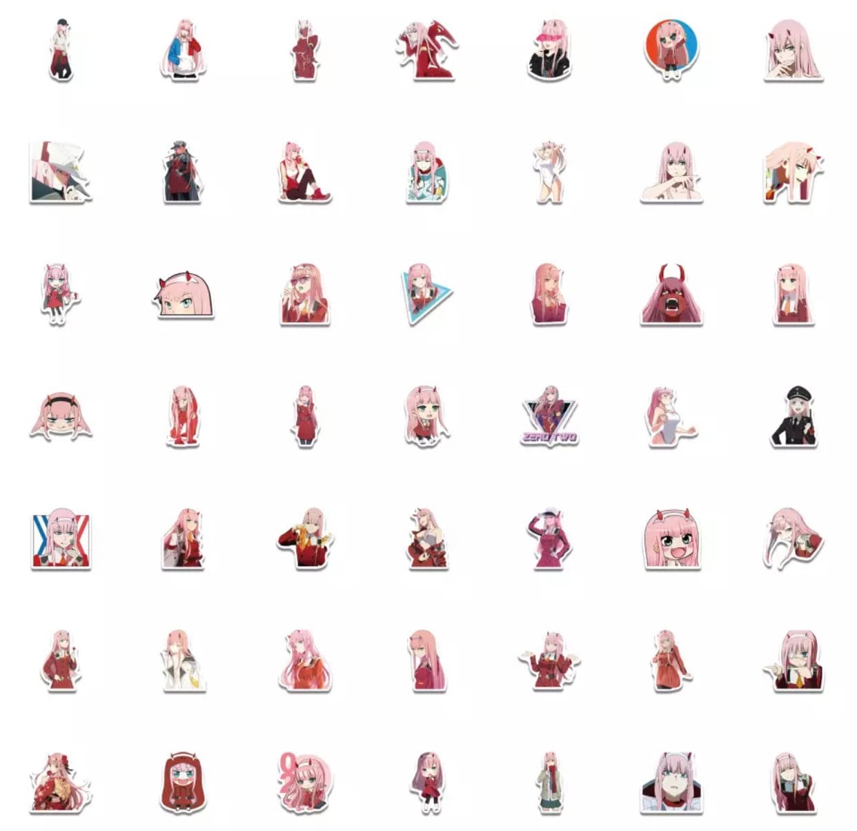 ZERO TWO Stickers and Decals - Anime Stickers - Etsy