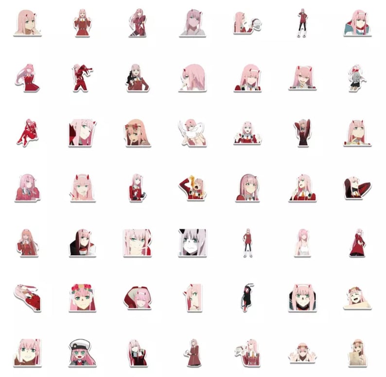 ZERO TWO Stickers and Decals - Anime Stickers - Etsy