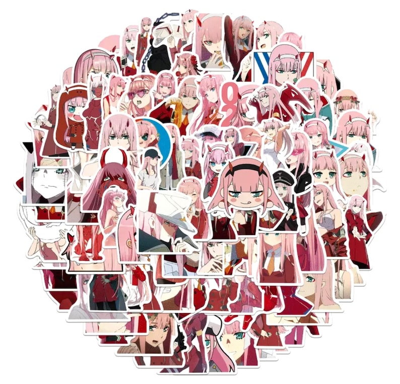 ZERO TWO Stickers and Decals - Anime Stickers - Etsy