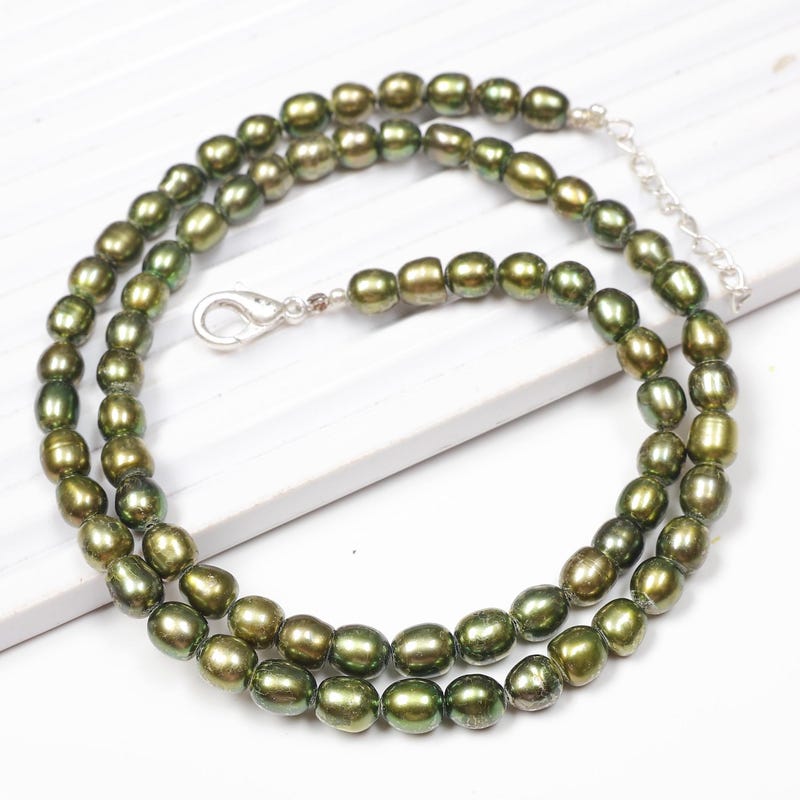 Green Pearl Jewelry - Etsy