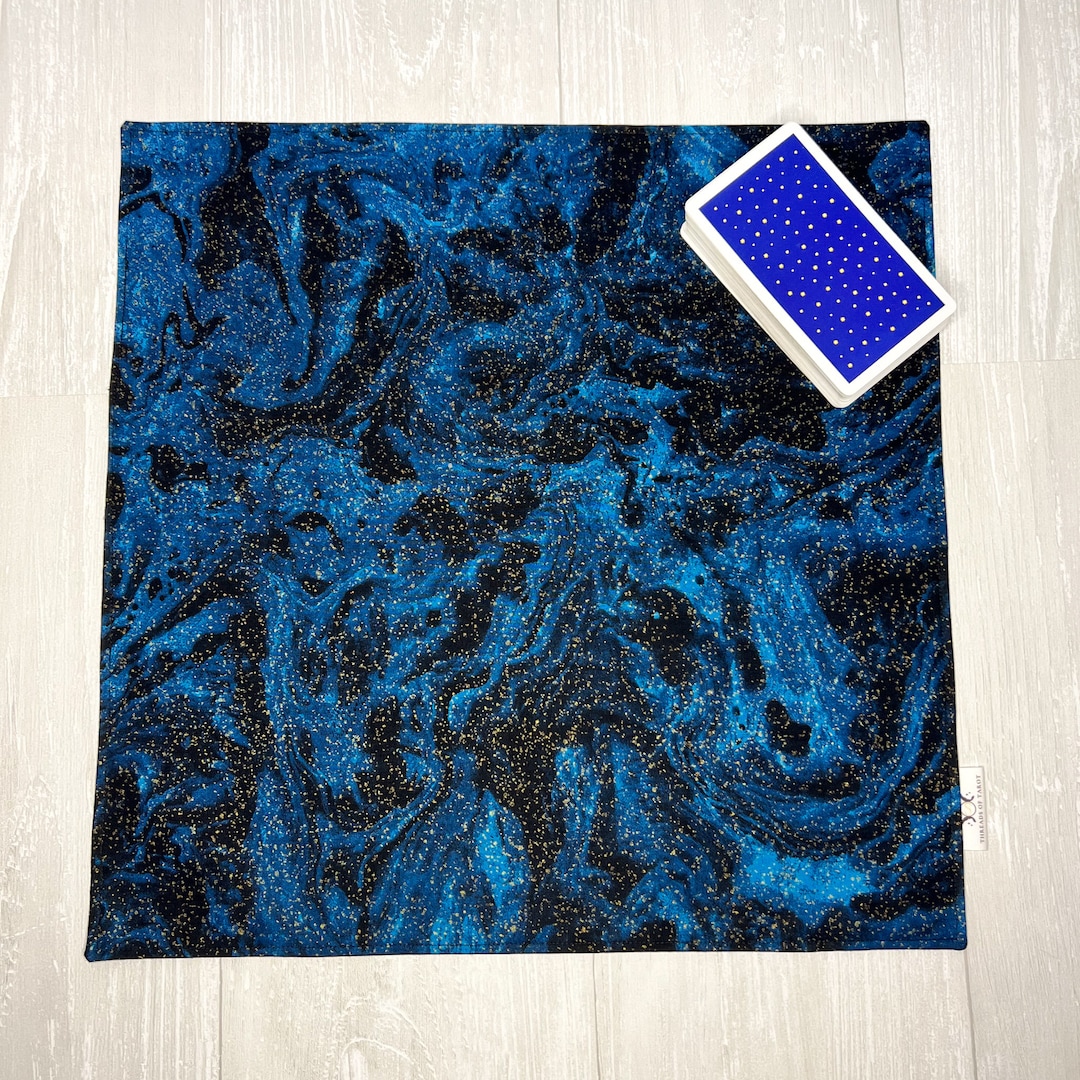 Blue Galactic Altar Cloth, Tarot Ritual Cloth, Rune Casting, Tarot ...