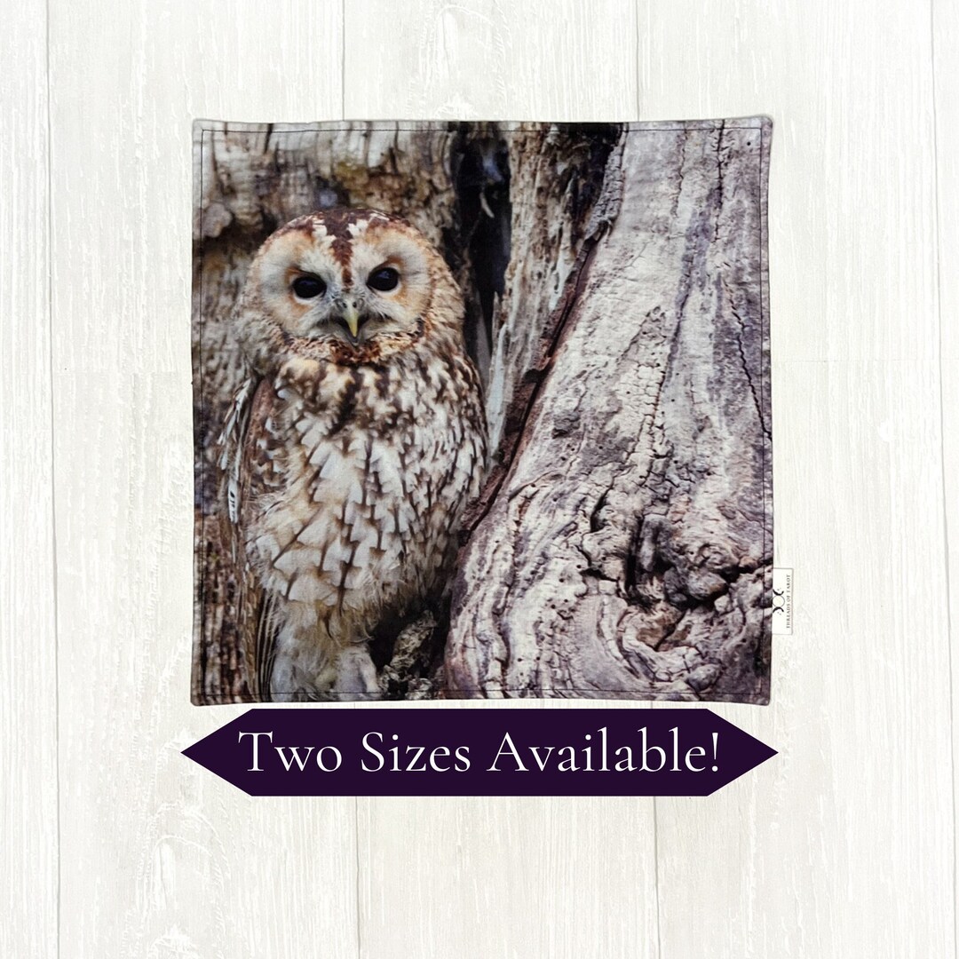 Owl Altar Cloth, Tarot Cloth, Altar Ritual Cloth, Rune Casting Cloth ...