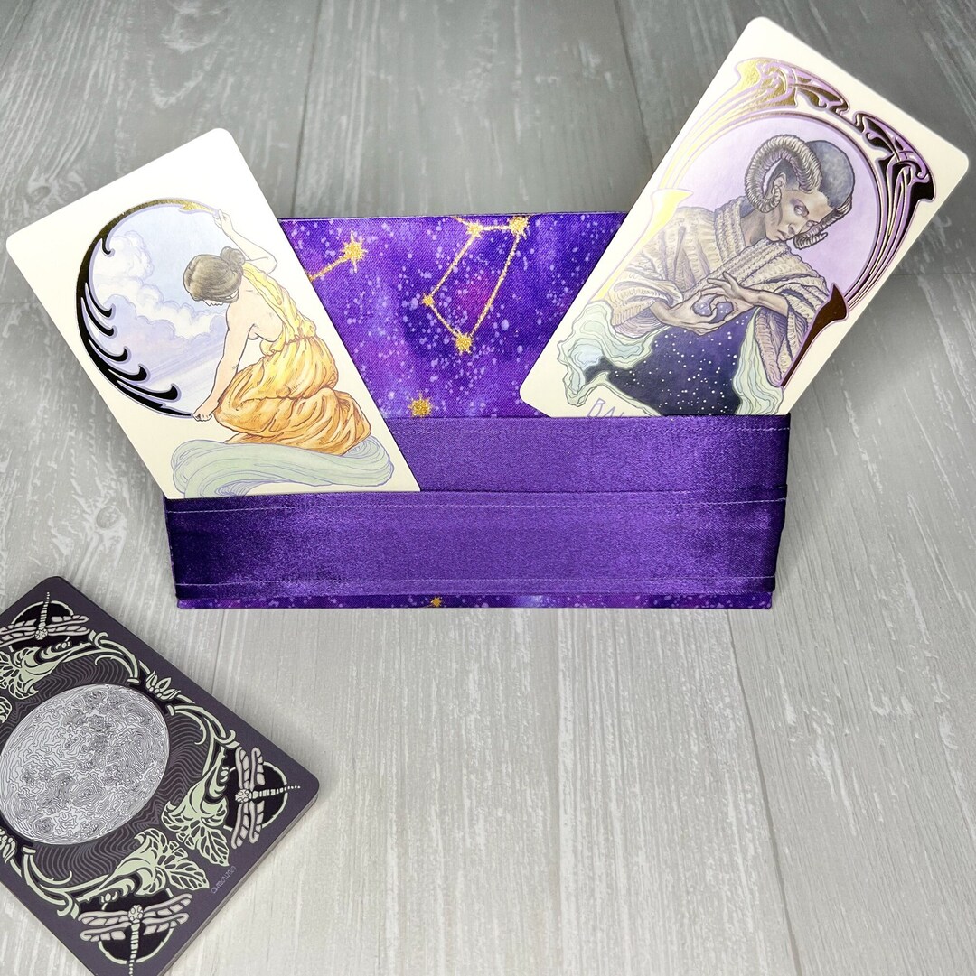 Fabric Tarot Card Stand, Daily Tarot Reading Stand, Unique Galactic ...