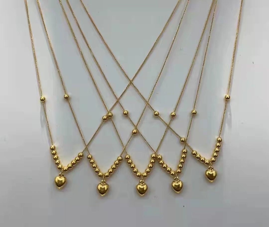 Customized 18K Solid Gold Fine Chain, Long Adjustable Chain, Necklace ...