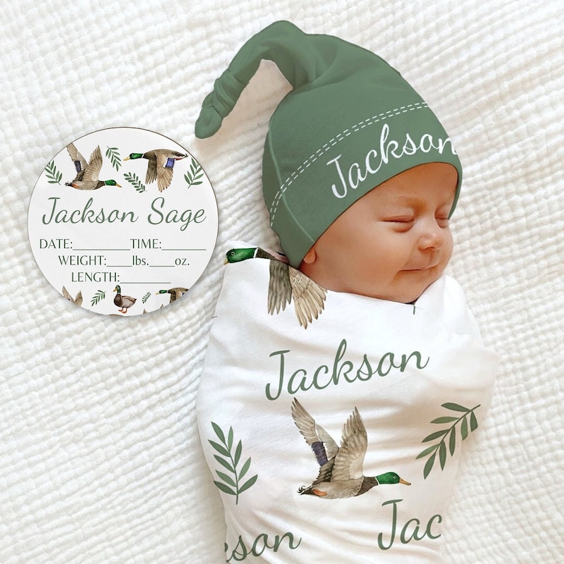 Baby Name Sign Boy Mallards - Etsy