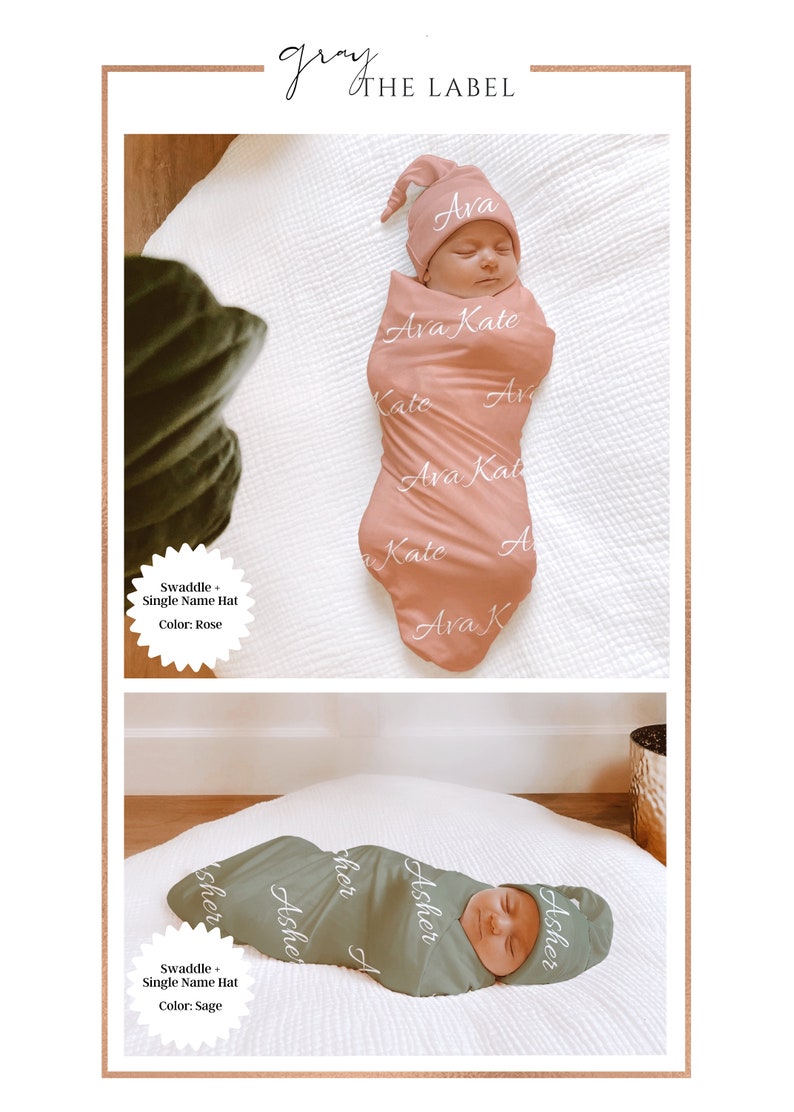 Personalized BABY NAME Swaddle - Baby Boy Swaddle Hat Set Personalized Newborn Baby Girl Coming ...