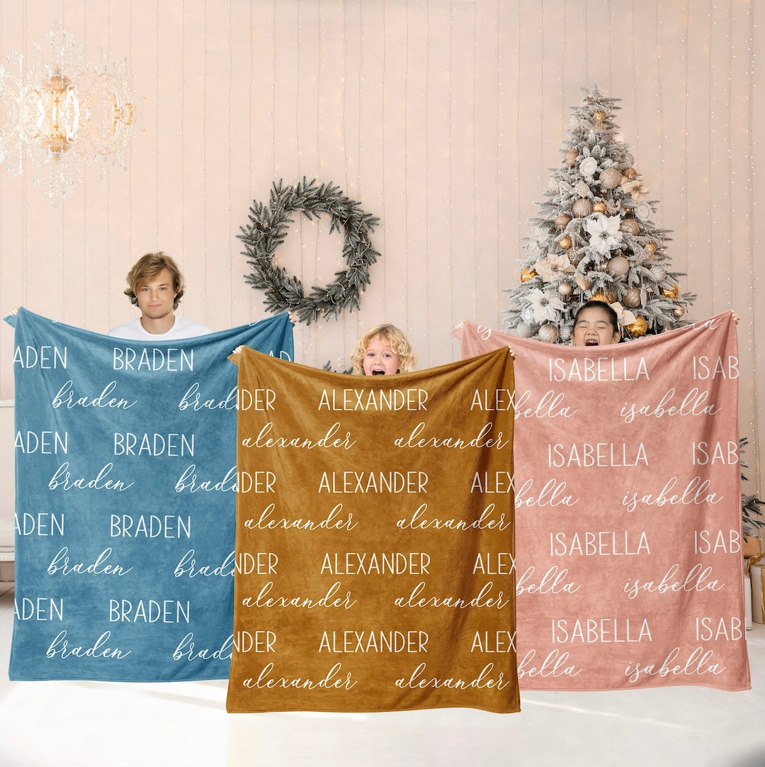 NEW!*** Kids Name Blanket, Custom Blanket With Name Girls Boys ...