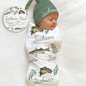 FISHING Nursery Crib Bedding Set Personalized Baby Shower Gift Boy ...