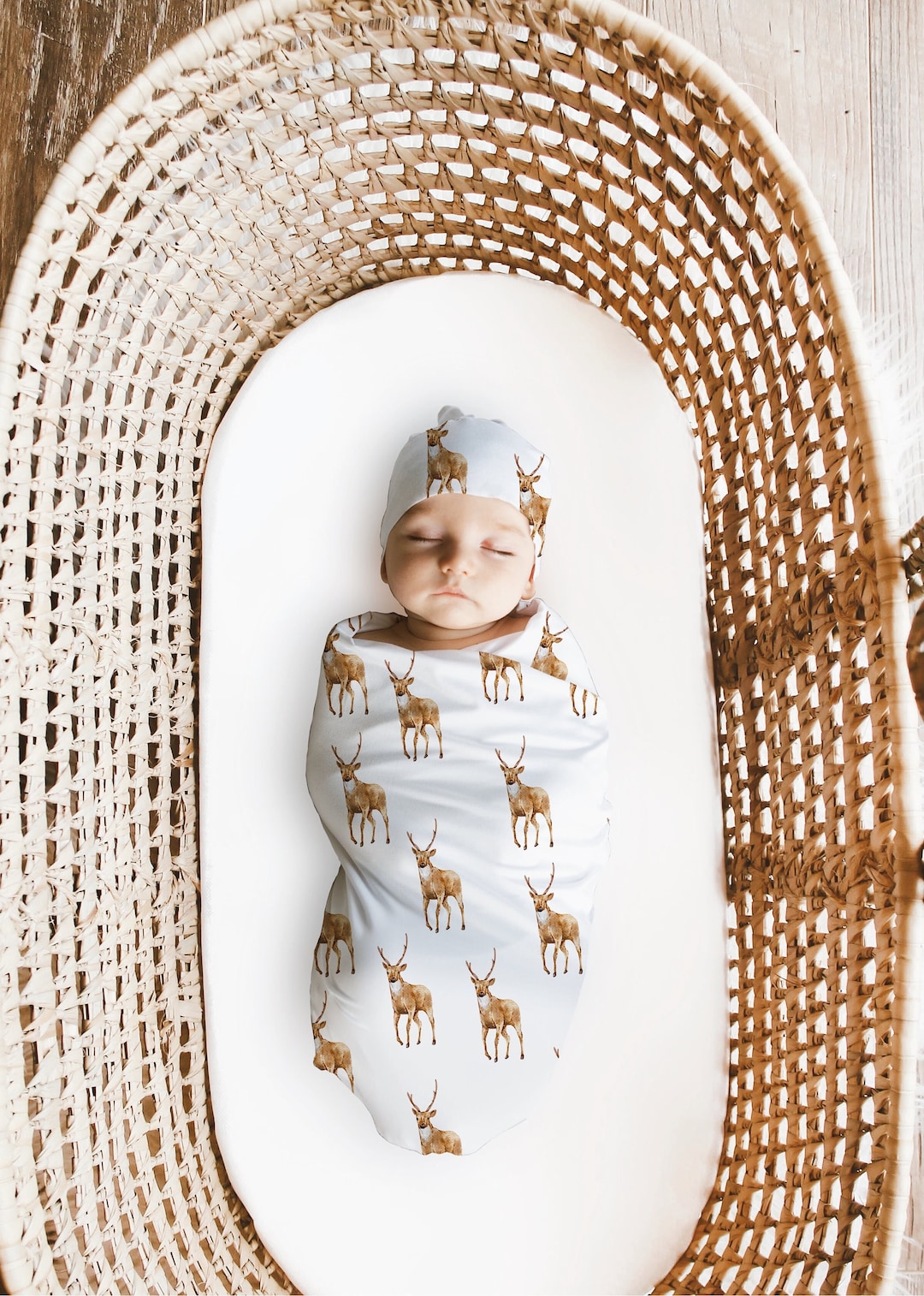 DEER Swaddle Animal Deer Hospital Photo Blanket Christmas Baby - Etsy