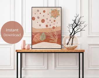 Abstract Boho Printable Art Instant Download Boho Wall Art - Etsy