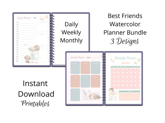 Best Friends Planner Bundle 8.5x11 - Etsy