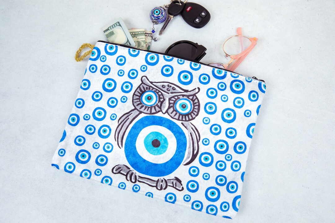 Evil Eye Pouch-eye Evil Handmade Purse, Evil Eye Zipper Pouch-evil Eye ...