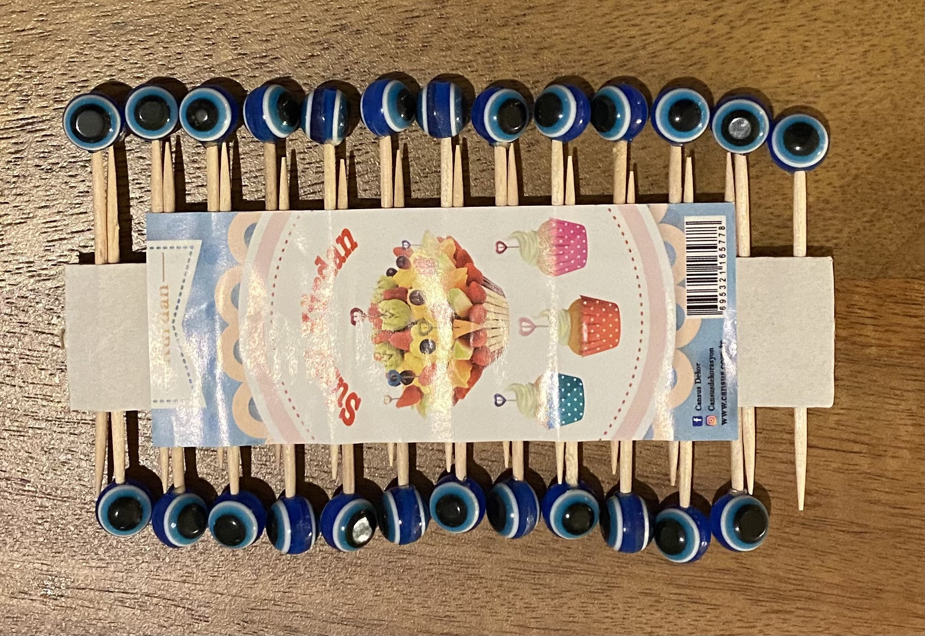 Evil Eye Toothpick-cupcake Toppers With Evil Eye-decorative Toothpick ...