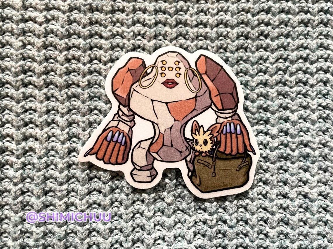 Regirock With a Handbag and Lillipup Meme Sticker - Etsy