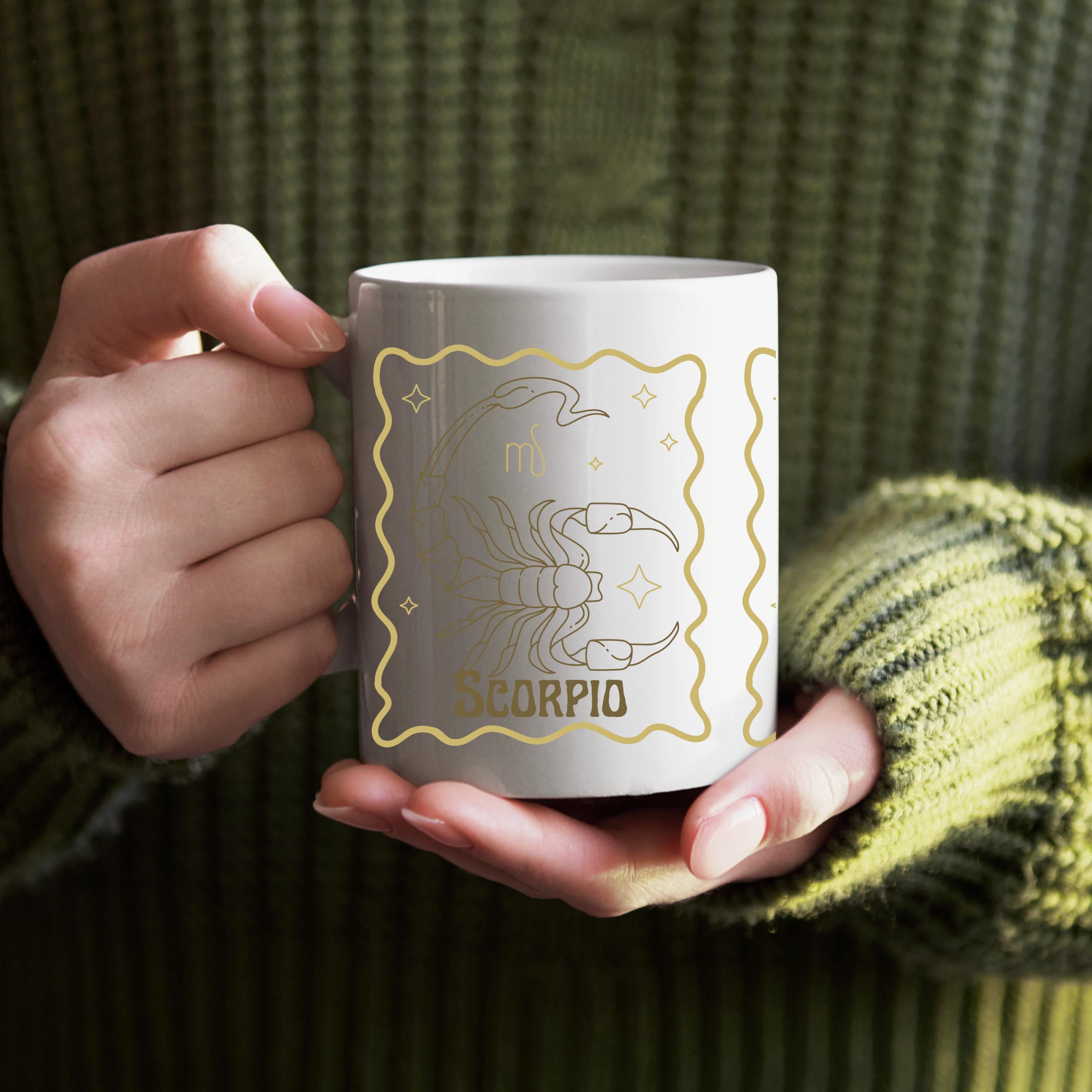 Scorpio Horoscope Mug Zodiac Coffee Cup Astrology Tea Mug Gift for ...