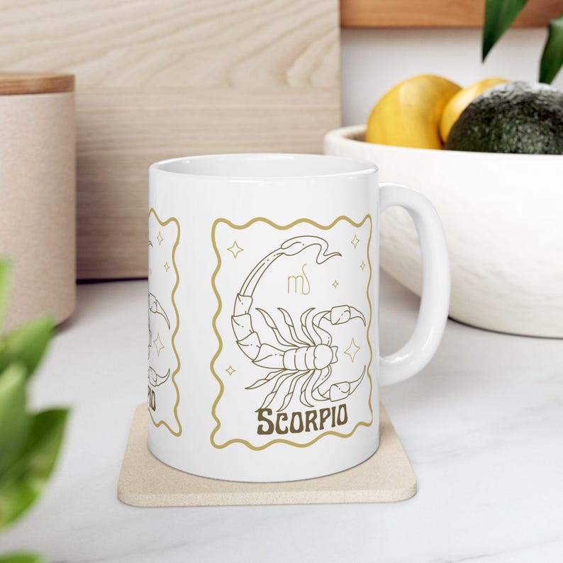 Scorpio Horoscope Mug Zodiac Coffee Cup Astrology Tea Mug Gift for ...