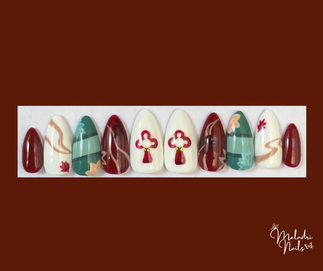 Video Game Inspired Nails (kazuha) - Etsy