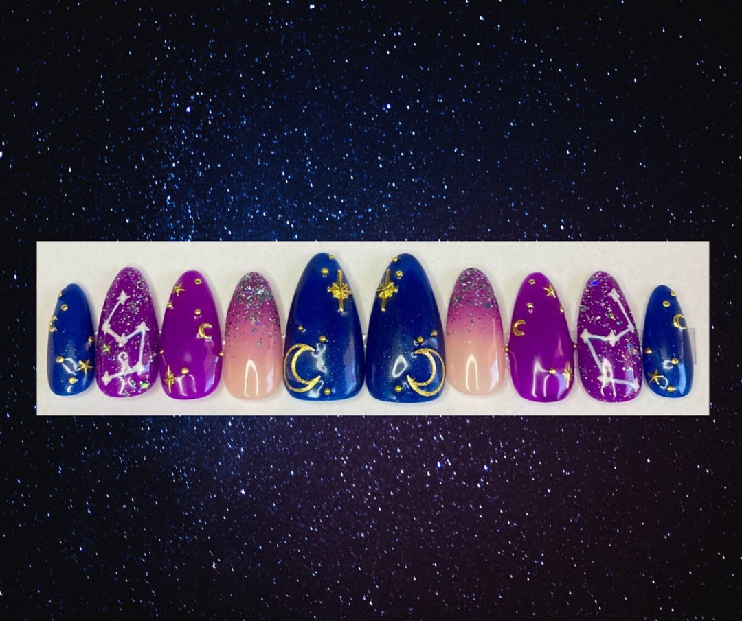 Mona Inspired Nails - Etsy