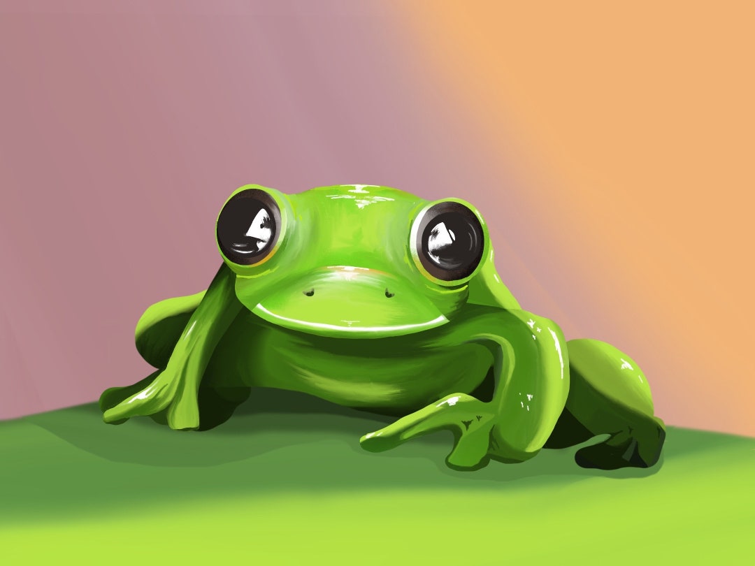 Green Tree Frog Digital Download - Etsy