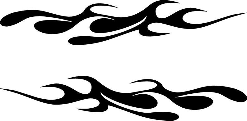 REFLECTIVE or Regular Golf Cart Graphic Decals 2 Pairs of 2 Vinyl Decal ...