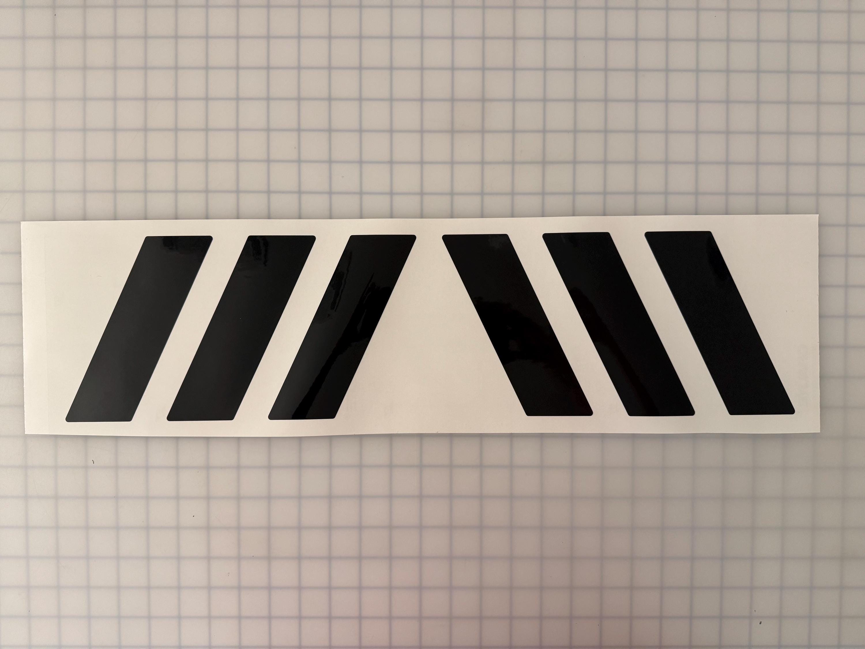 Reflective Chevron Car Decal Set (12" X 6") Shadow Ghost Safety Graphic ...